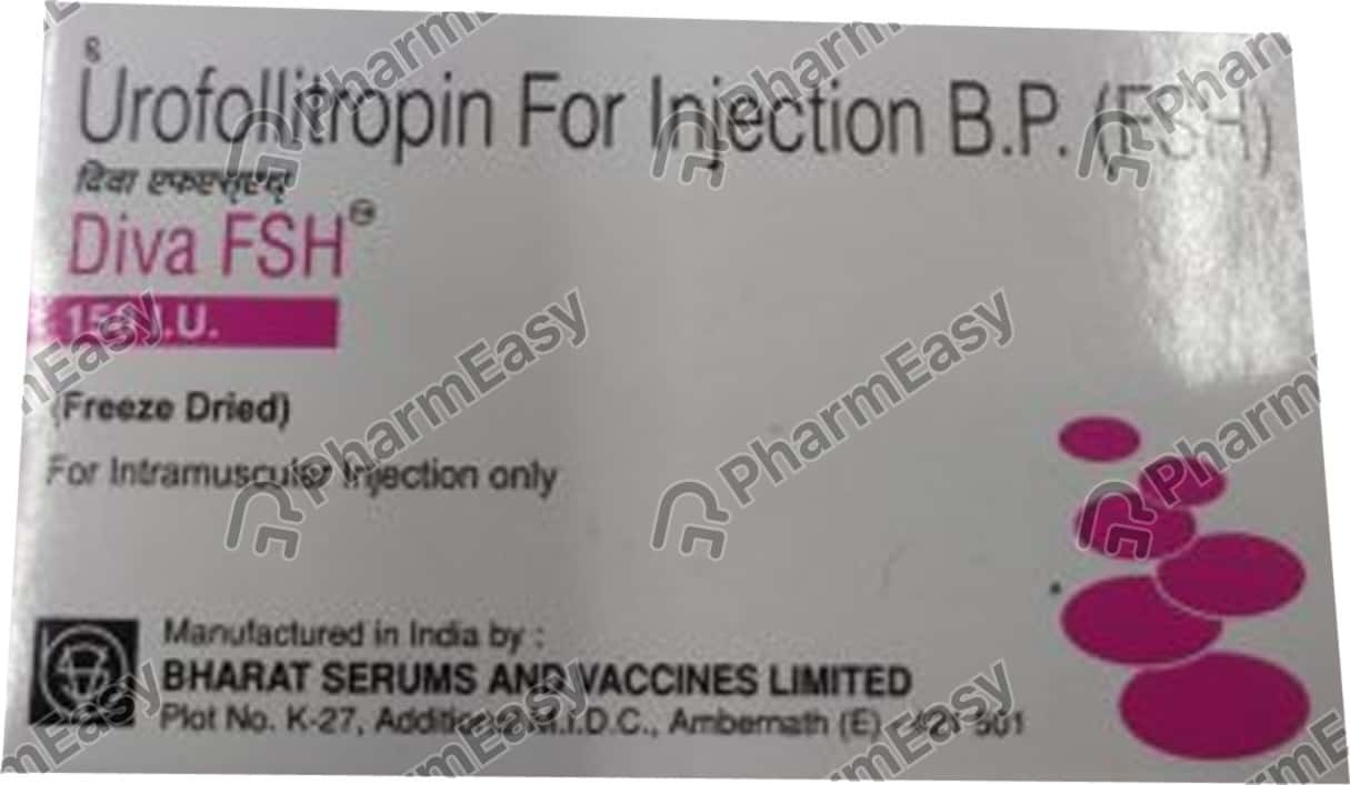 Diva Fsh 150 IU Powder For Injection (1): Uses, Side Effects, Price ...
