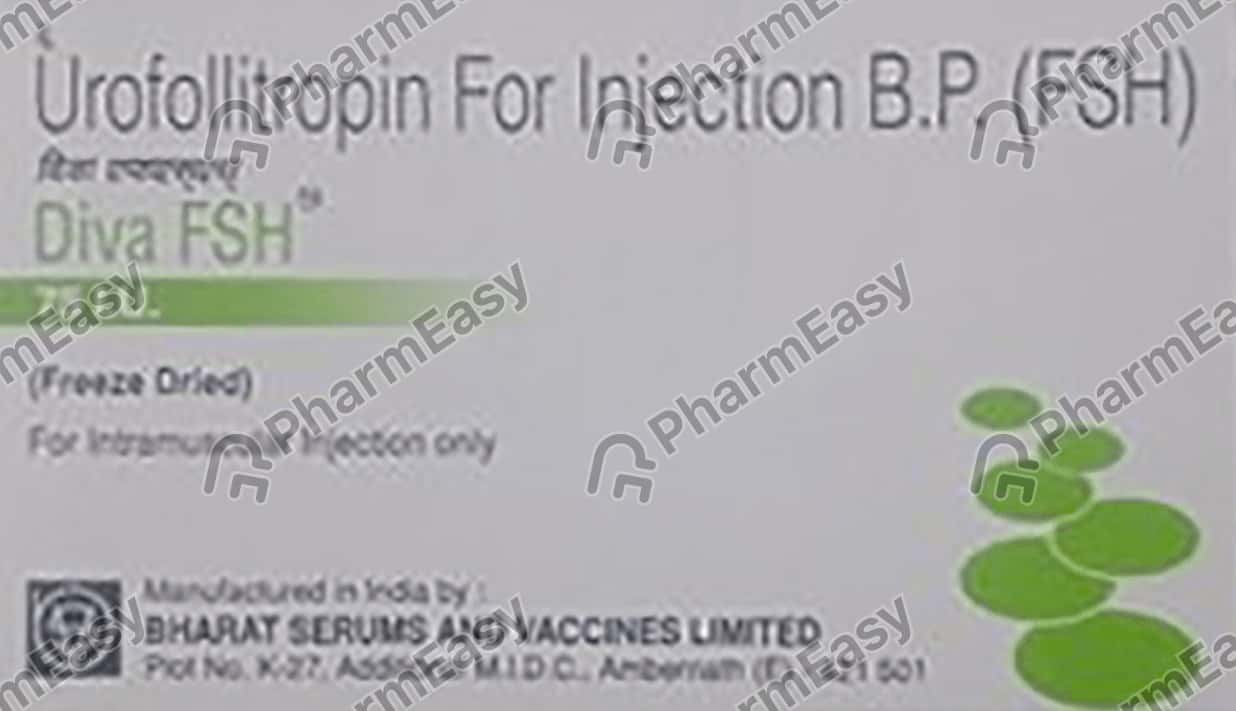 Diva Fsh 75 IU Powder For Injection (1): Uses, Side Effects, Price ...