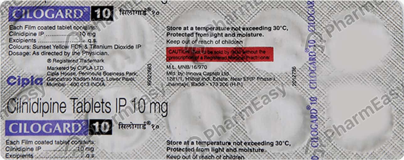 Cilogard 10 MG Tablet (10): Uses, Side Effects, Price & Dosage | PharmEasy