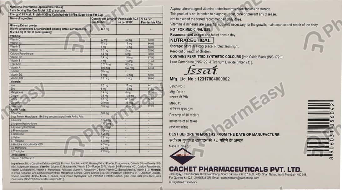 Buy Vitzin Strip Of 10 Tablets Online at Flat 15% OFF | PharmEasy