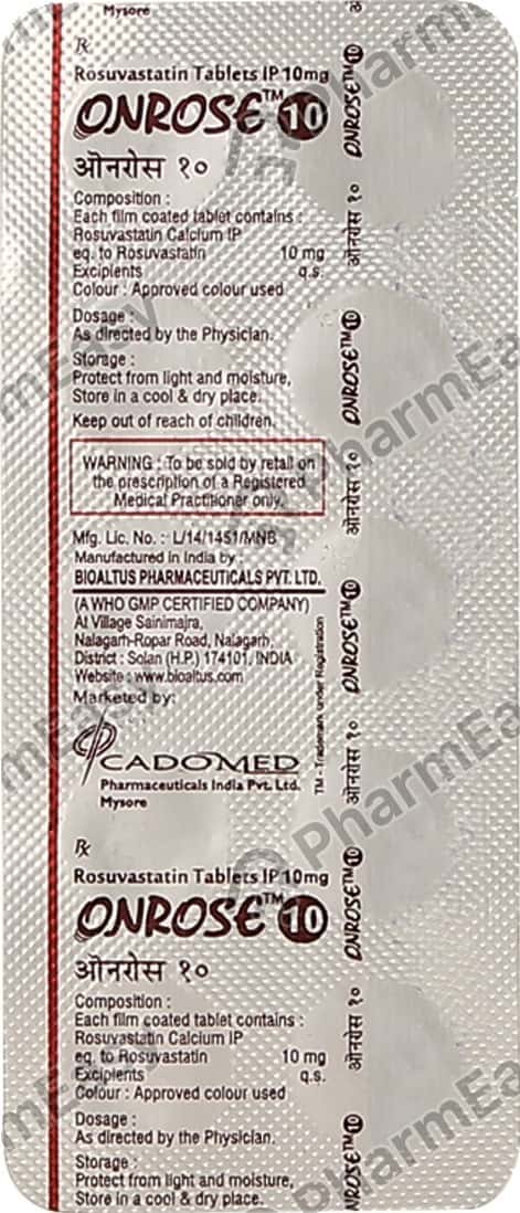 Onrose 10 MG Tablet (10): Uses, Side Effects, Price & Dosage | PharmEasy