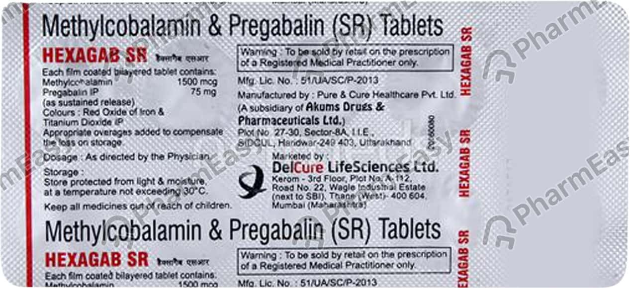 Hexagab Sr Tablet: Uses, Side Effects, Price & Dosage | PharmEasy