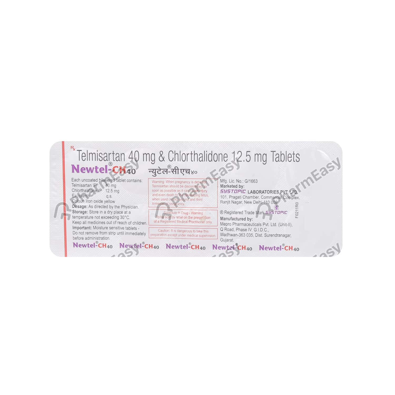 Newtel Ch 40mg Tablet - Uses, Side Effects, Dosage, Composition & Price ...