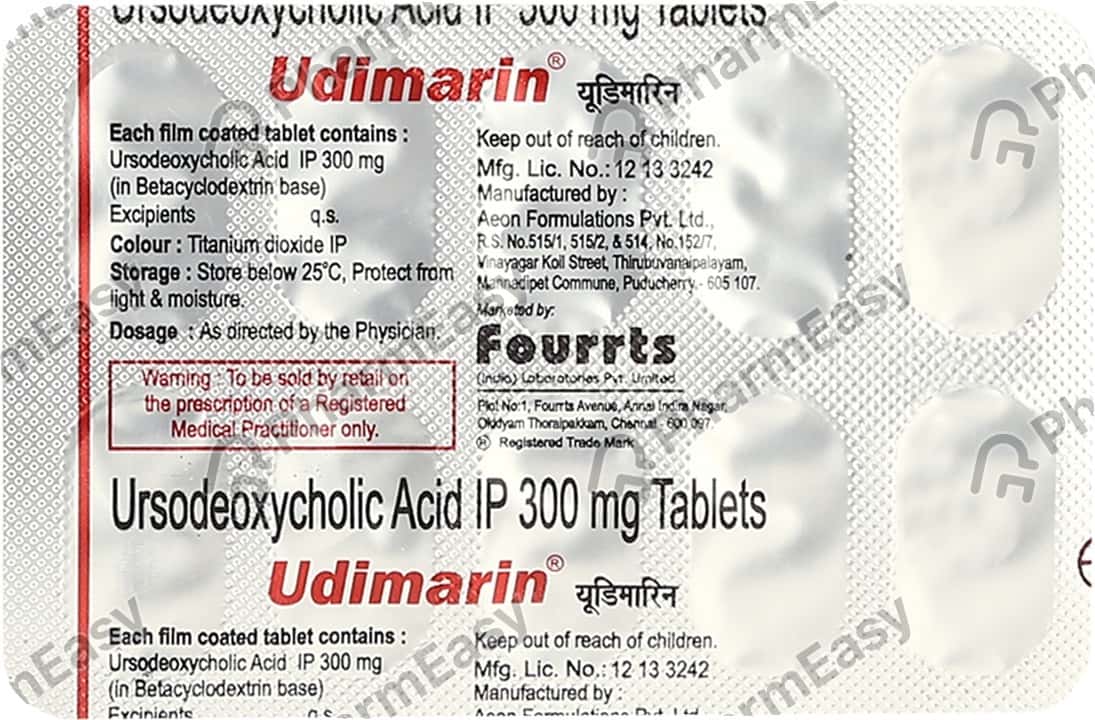 Udimarin 300 MG Tablet (10): Uses, Side Effects, Price & Dosage | PharmEasy