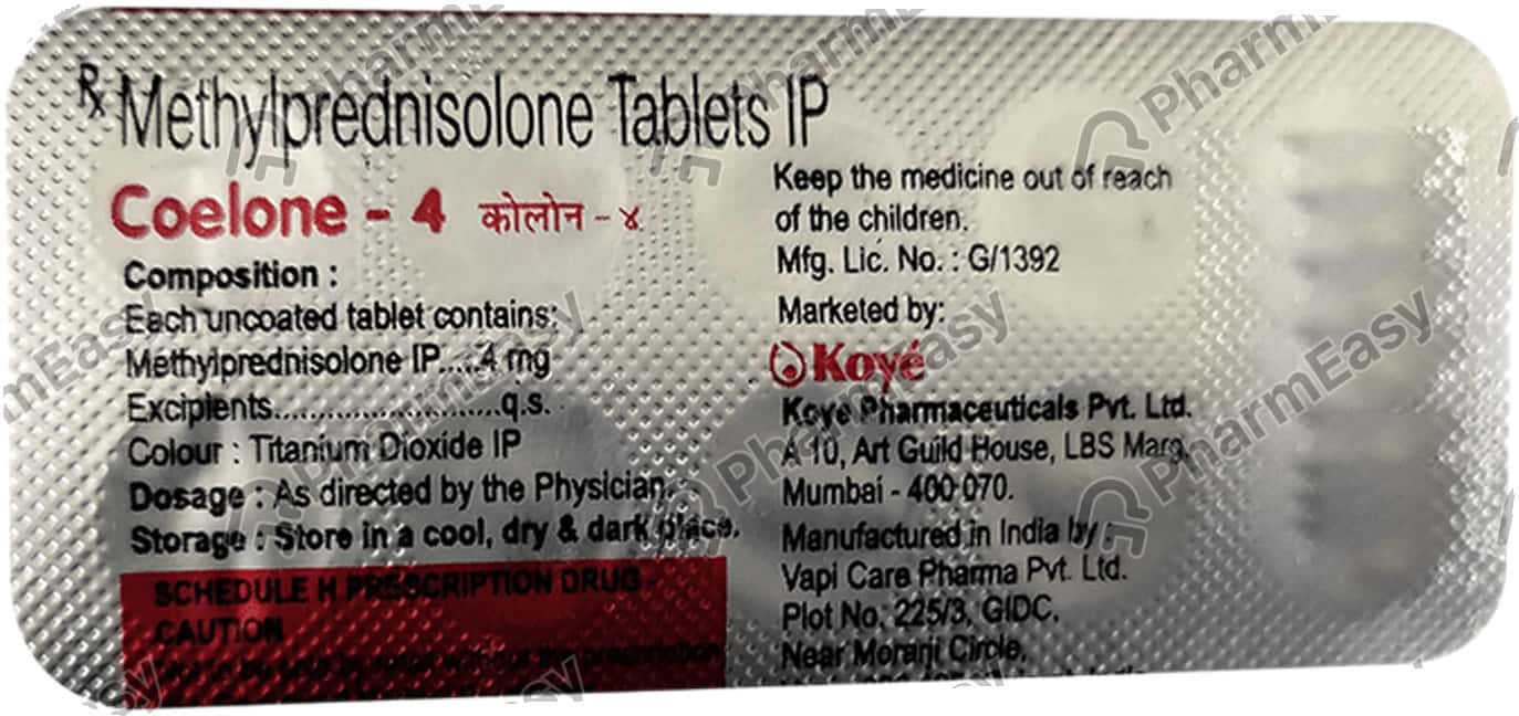 Coelone 4 MG Tablet (10): Uses, Side Effects, Price & Dosage | PharmEasy