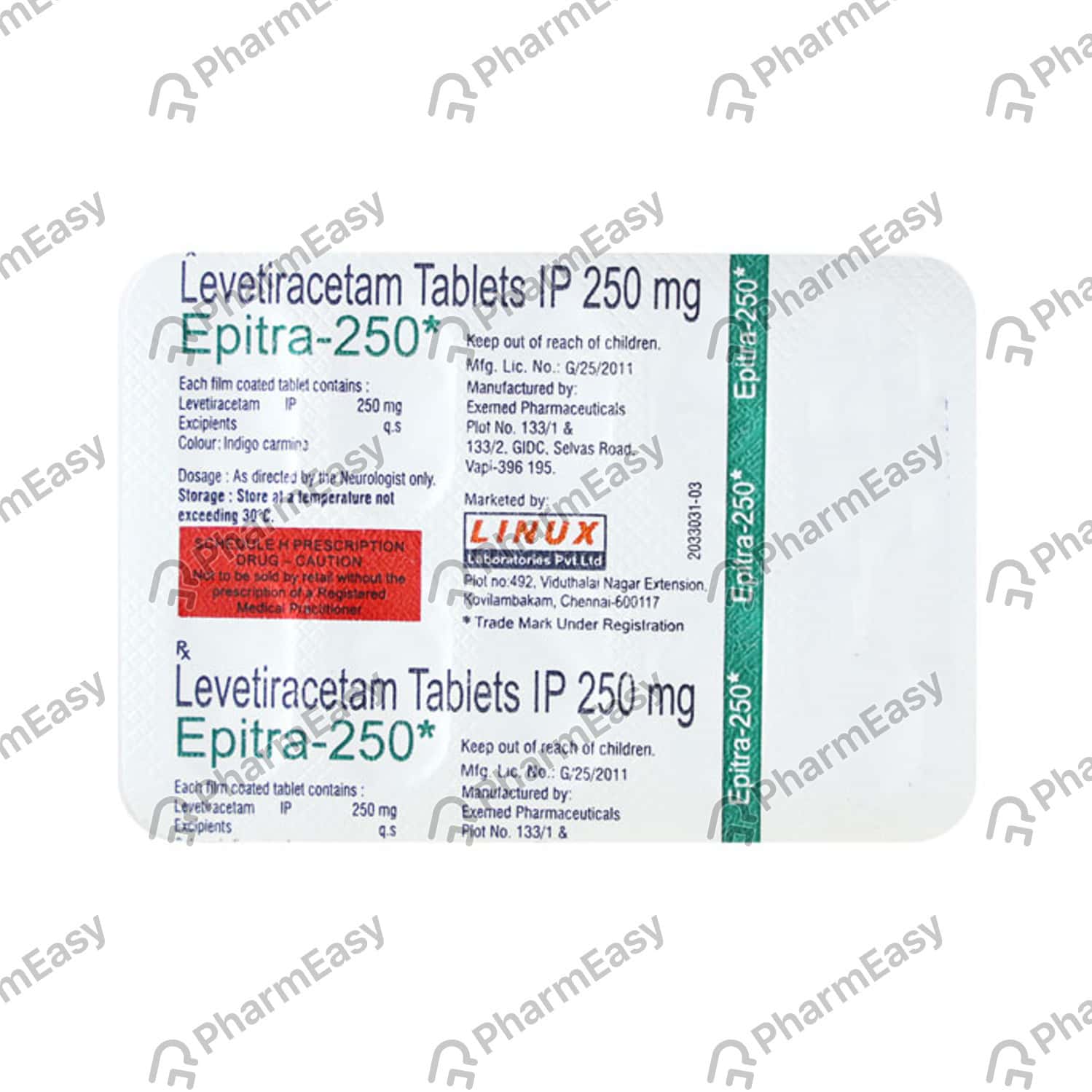 Epitra 250 MG Tablet (10): Uses, Side Effects, Price & Dosage | PharmEasy