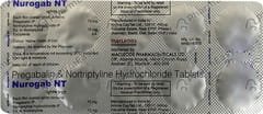 Nurogab Nt Strip Of 10 Tablets: Uses, Side Effects, Price & Dosage ...