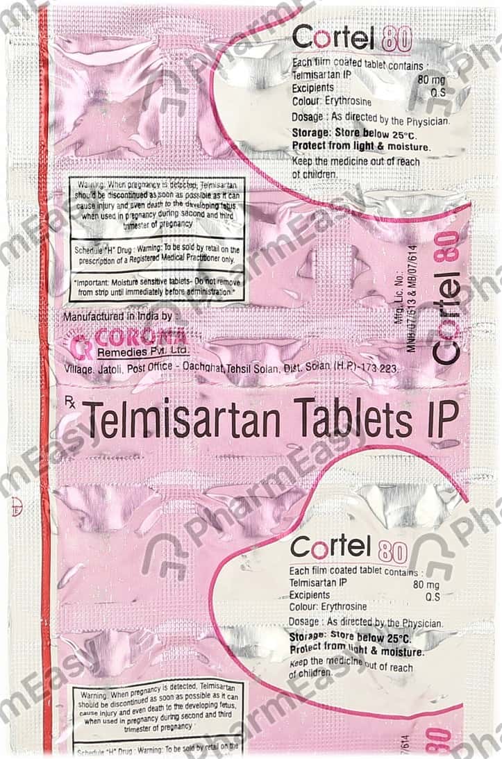 Cortel 80 MG Tablet (10): Uses, Side Effects, Price & Dosage | PharmEasy