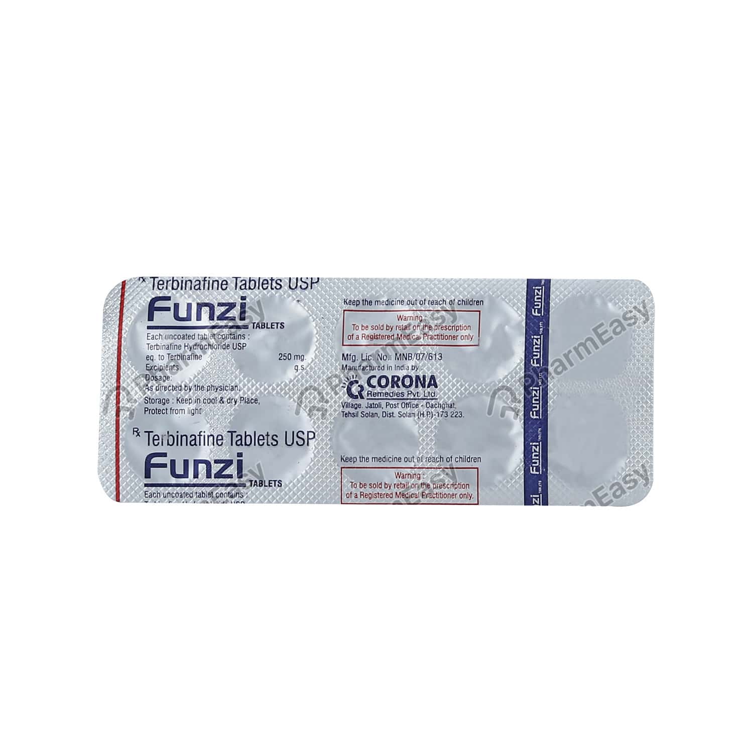 Buy Funzi 250 MG Tablet (10) Online at Flat 18% OFF* | PharmEasy