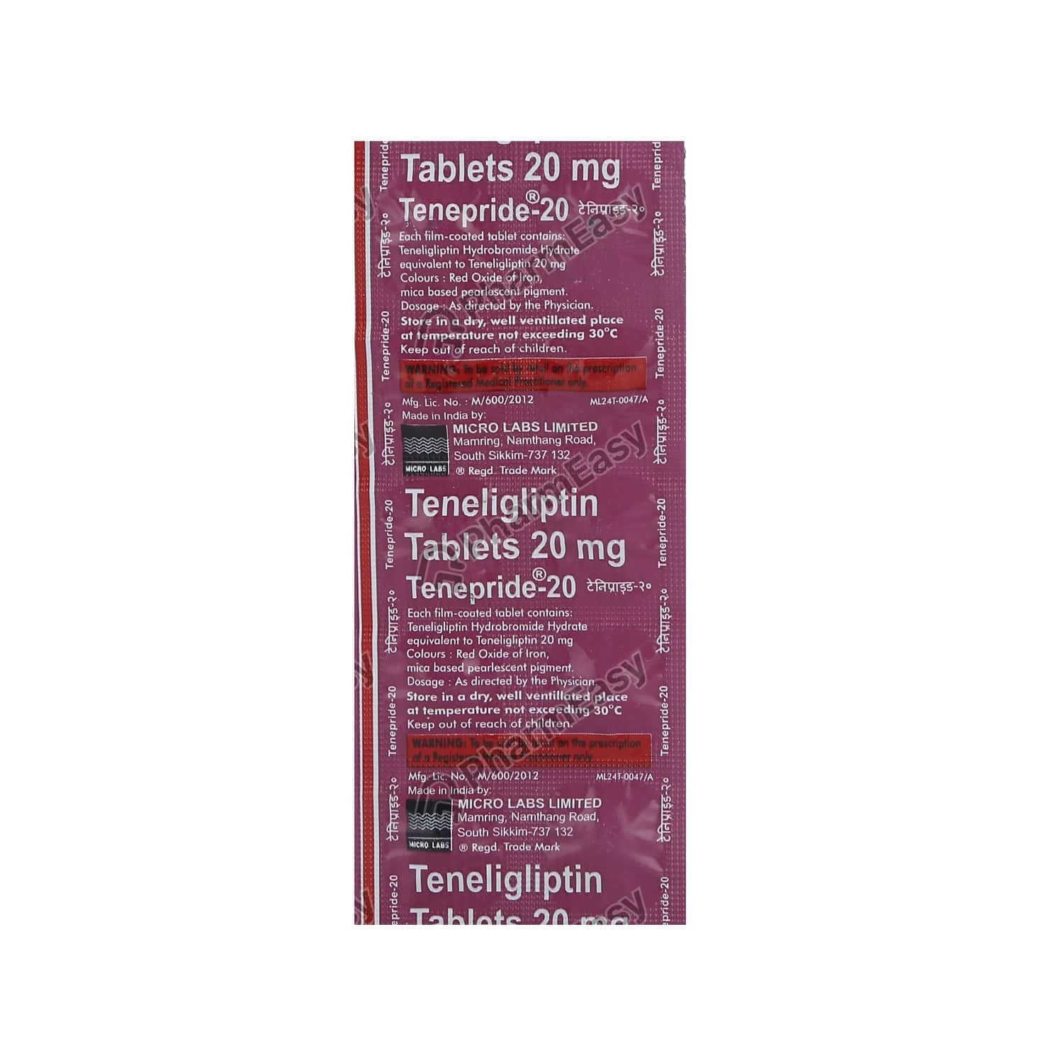 Tenepride 20 MG Tablet (10): Uses, Side Effects, Price & Dosage | PharmEasy
