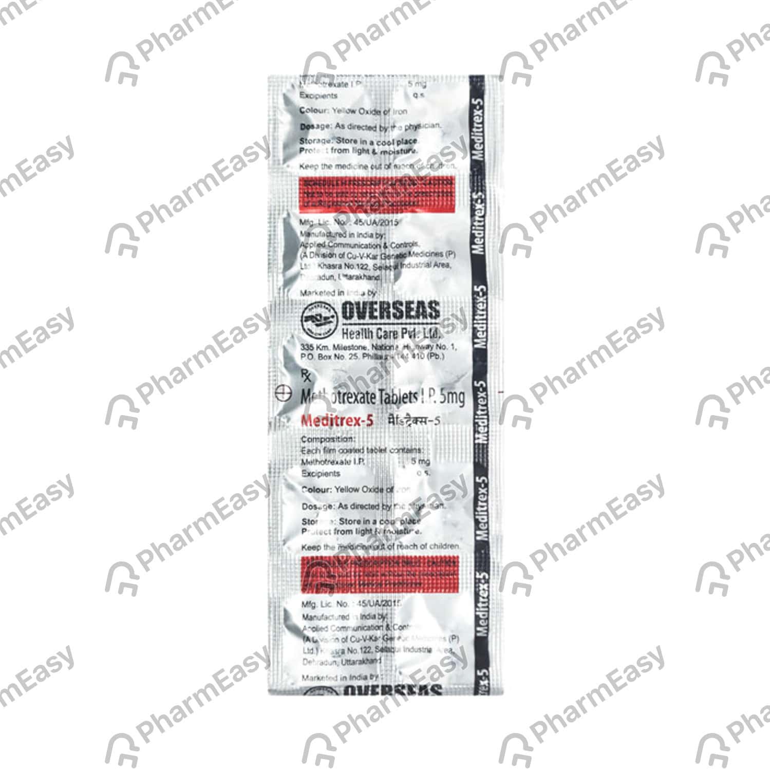 Meditrex 5 MG Tablet (10): Uses, Side Effects, Price & Dosage | PharmEasy