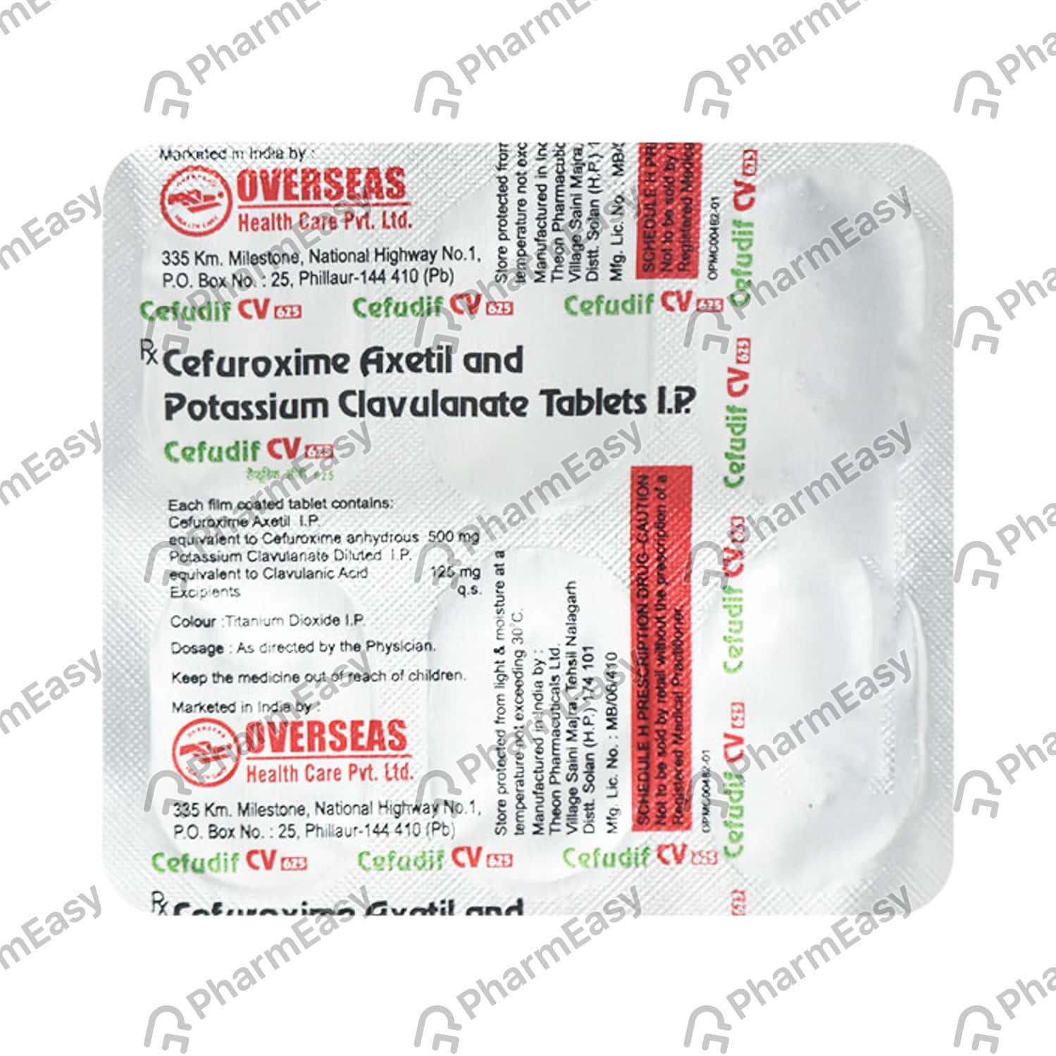 Cefudif Cv 625mg Strip Of 6 Tablets: Uses, Side Effects, Price & Dosage ...