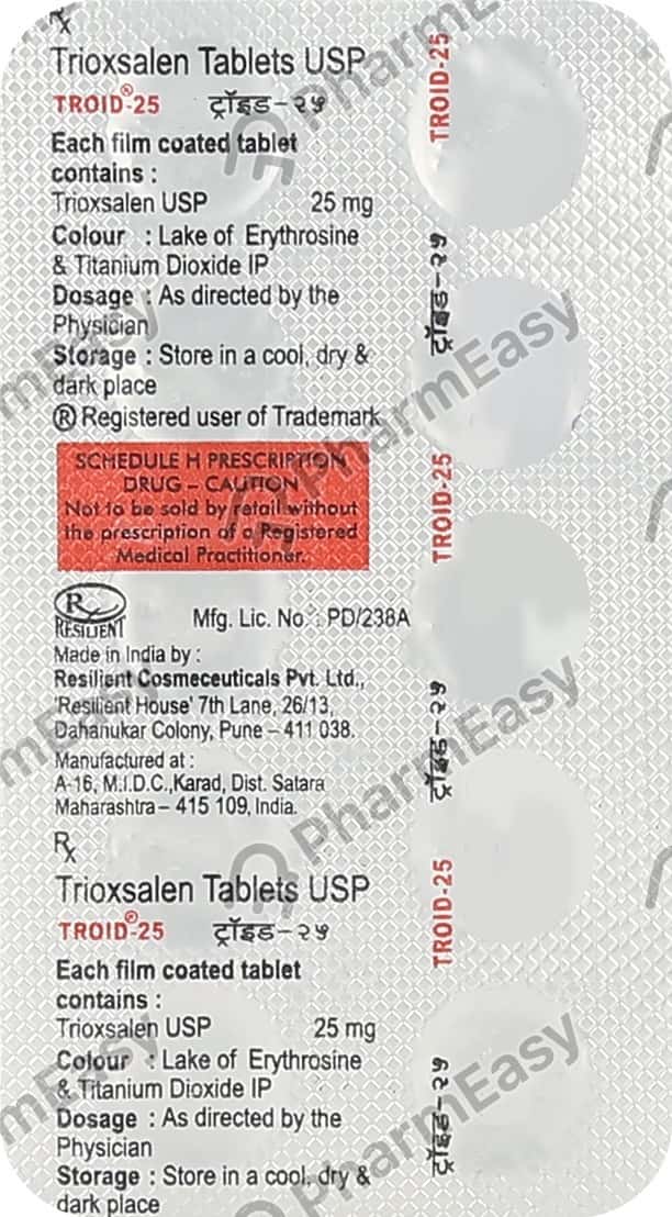 Troid 25 MG Tablet (10): Uses, Side Effects, Price & Dosage | PharmEasy