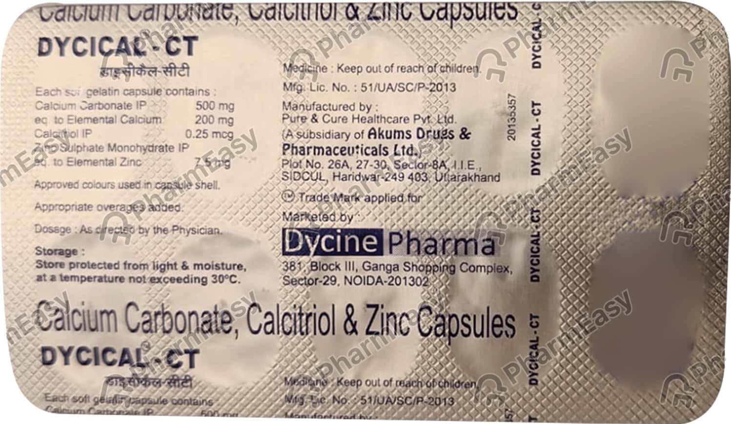 Dycical-CT Capsule: Uses, Side-effects, Price, Dosage & More Info ...