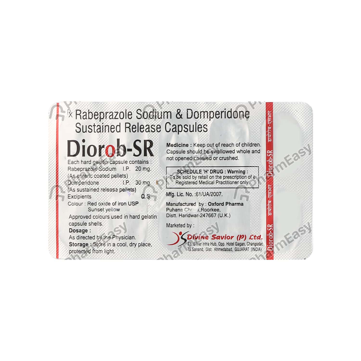 Diorob Sr Cap - Uses, Side Effects, Dosage, Composition & Price | PharmEasy