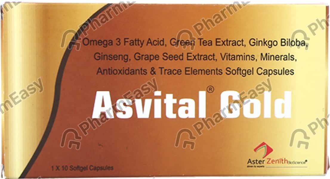 Buy Asvital Gold Capsule (10) Online at Flat 15% OFF | PharmEasy