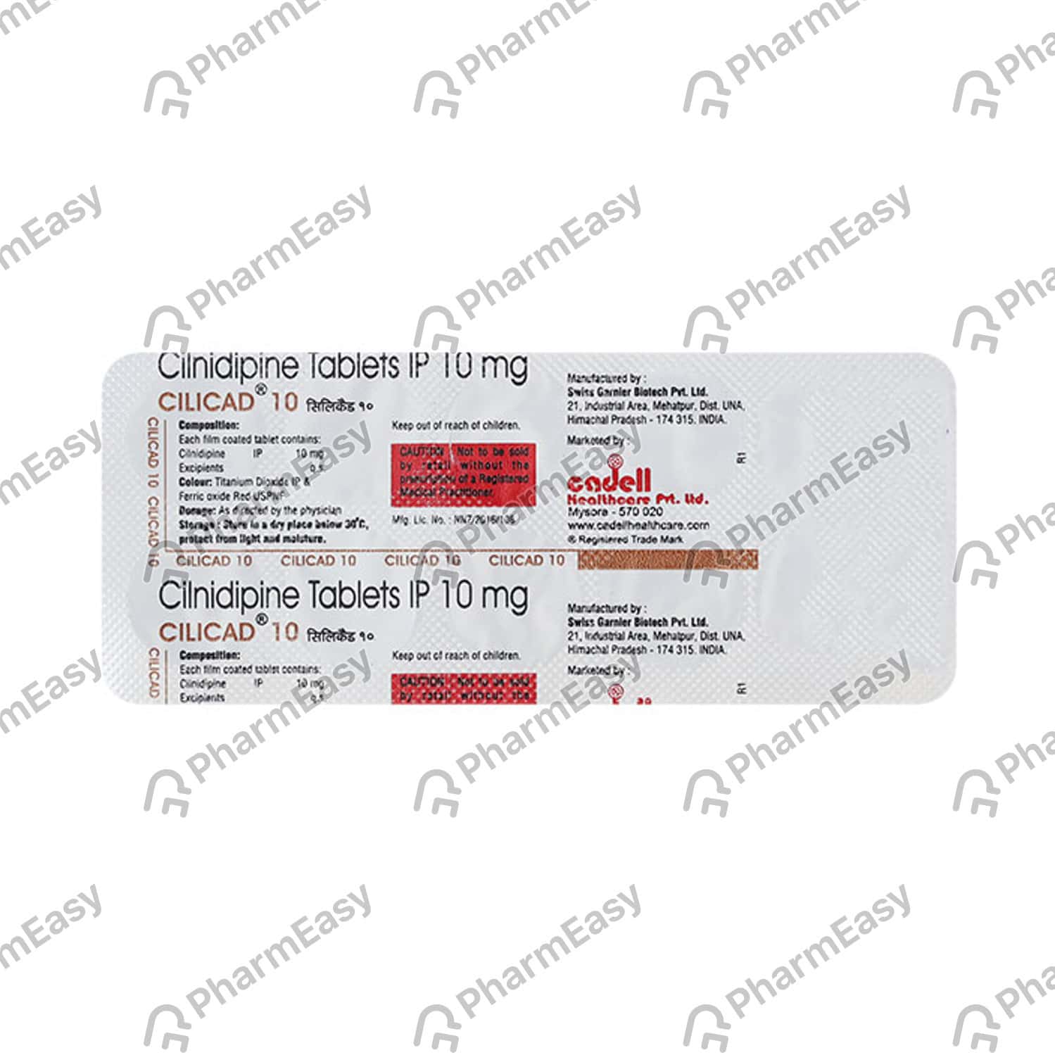 Cilicad 10 MG Tablet (10): Uses, Side Effects, Price & Dosage | PharmEasy