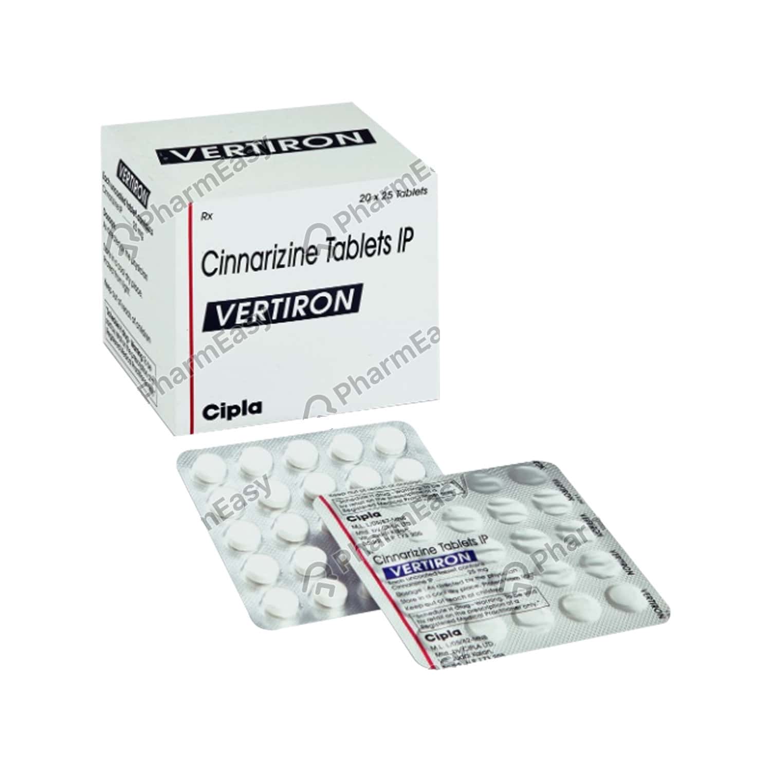 Buy Vertiron 25 MG Tablet (25) Online at Flat 18% OFF* | PharmEasy