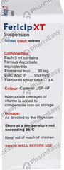 Fericip Xt Bottle Of 150ml Suspension: Uses, Side Effects, Price ...
