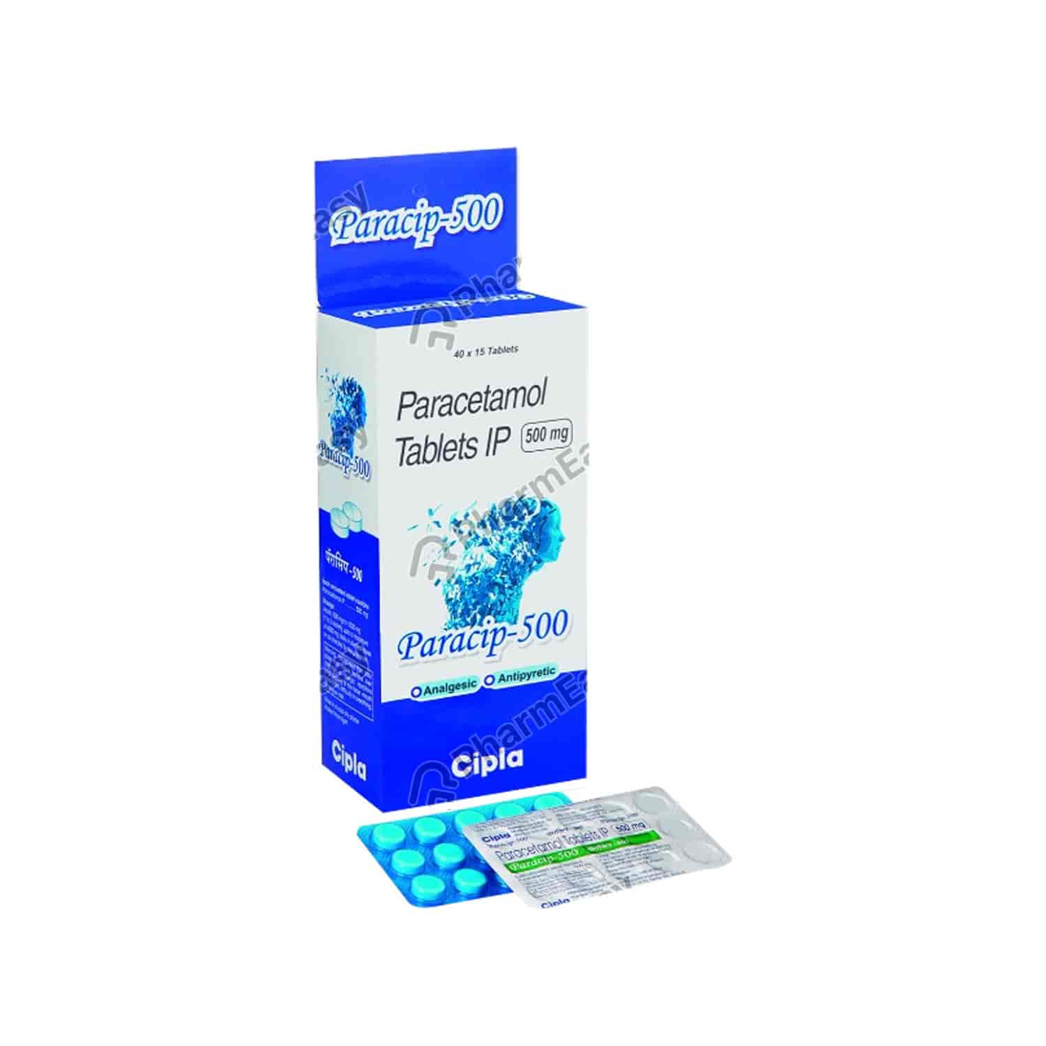 Paracip 500mg Tab 15'S - Uses, Side Effects, Dosage, Composition ...