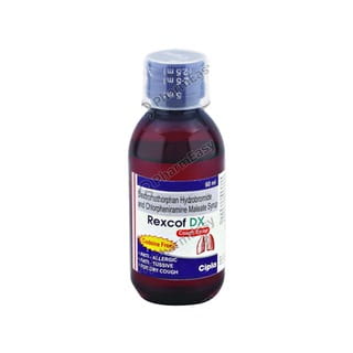 Rexcof Dx Bottle Of 60ml Syrup: Uses, Side Effects, Price, Dosage ...
