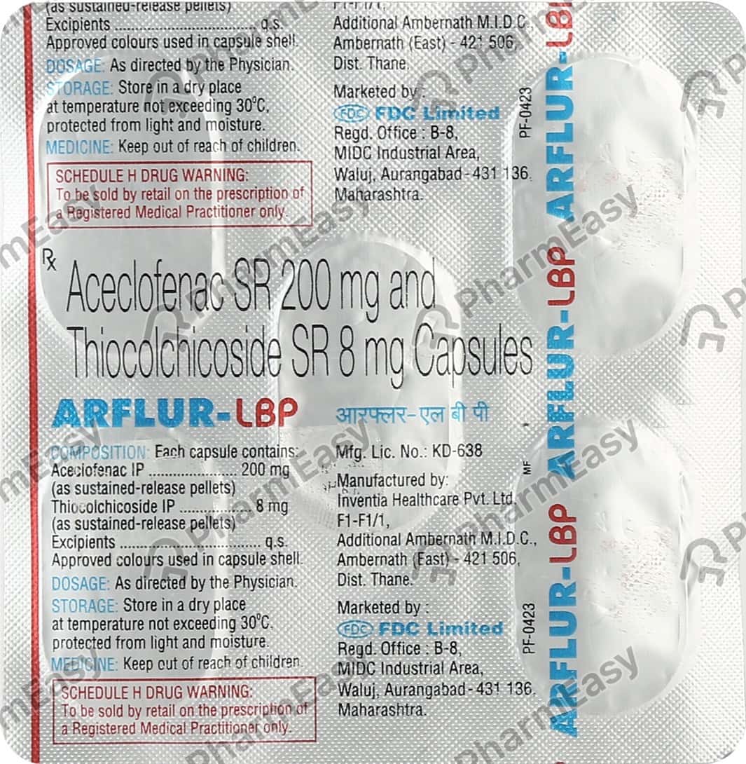 Arflur Lbp Strip Of 5 Capsules: Uses, Side Effects, Price & Dosage ...