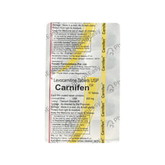 Buy Carnifen 500 MG Tablet (10) Online at Flat 18% OFF* | PharmEasy