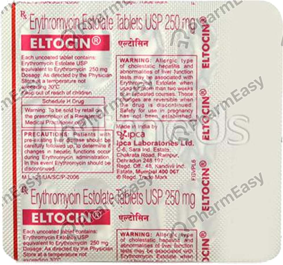 Eltocin 250 MG Tablet (15): Uses, Side Effects, Price & Dosage | PharmEasy