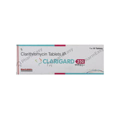 Clarigard 250 MG Tablet (10) - Uses, Side Effects, Dosage, Composition ...