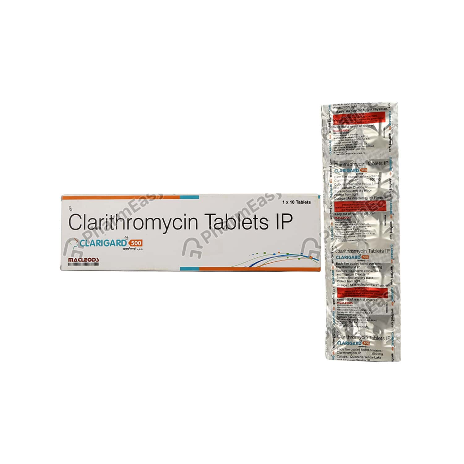 Clarigard 500 MG Tablet (10) - Uses, Side Effects, Dosage, Composition ...