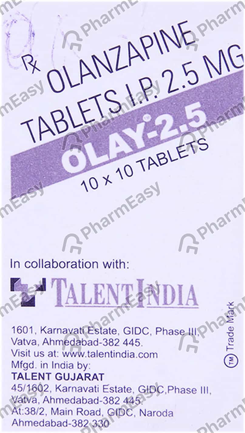 Olay 2.5 MG Tablet (10): Uses, Side Effects, Price & Dosage | PharmEasy