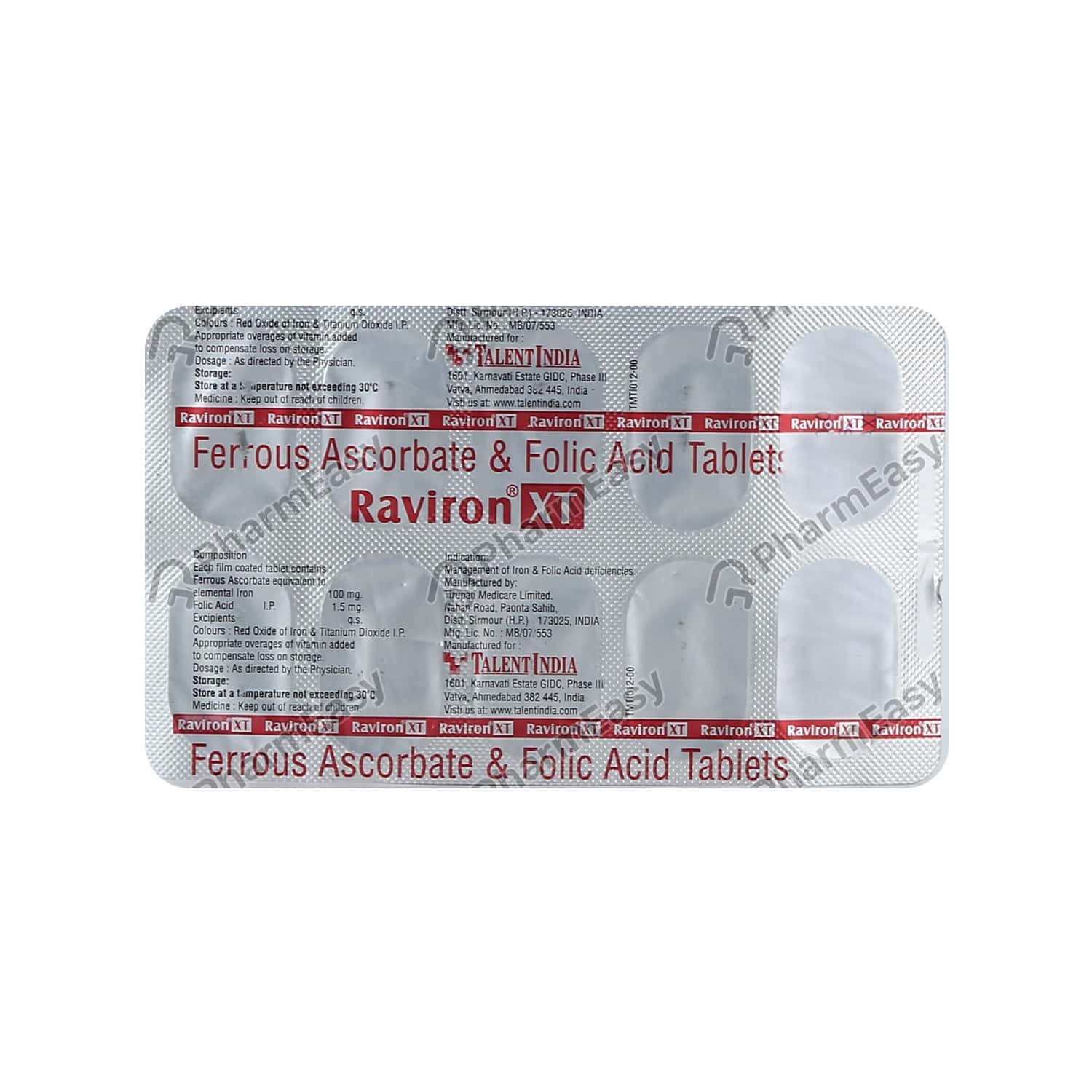 Raviron Xt Tablet - Uses, Side Effects, Dosage, Composition & Price ...