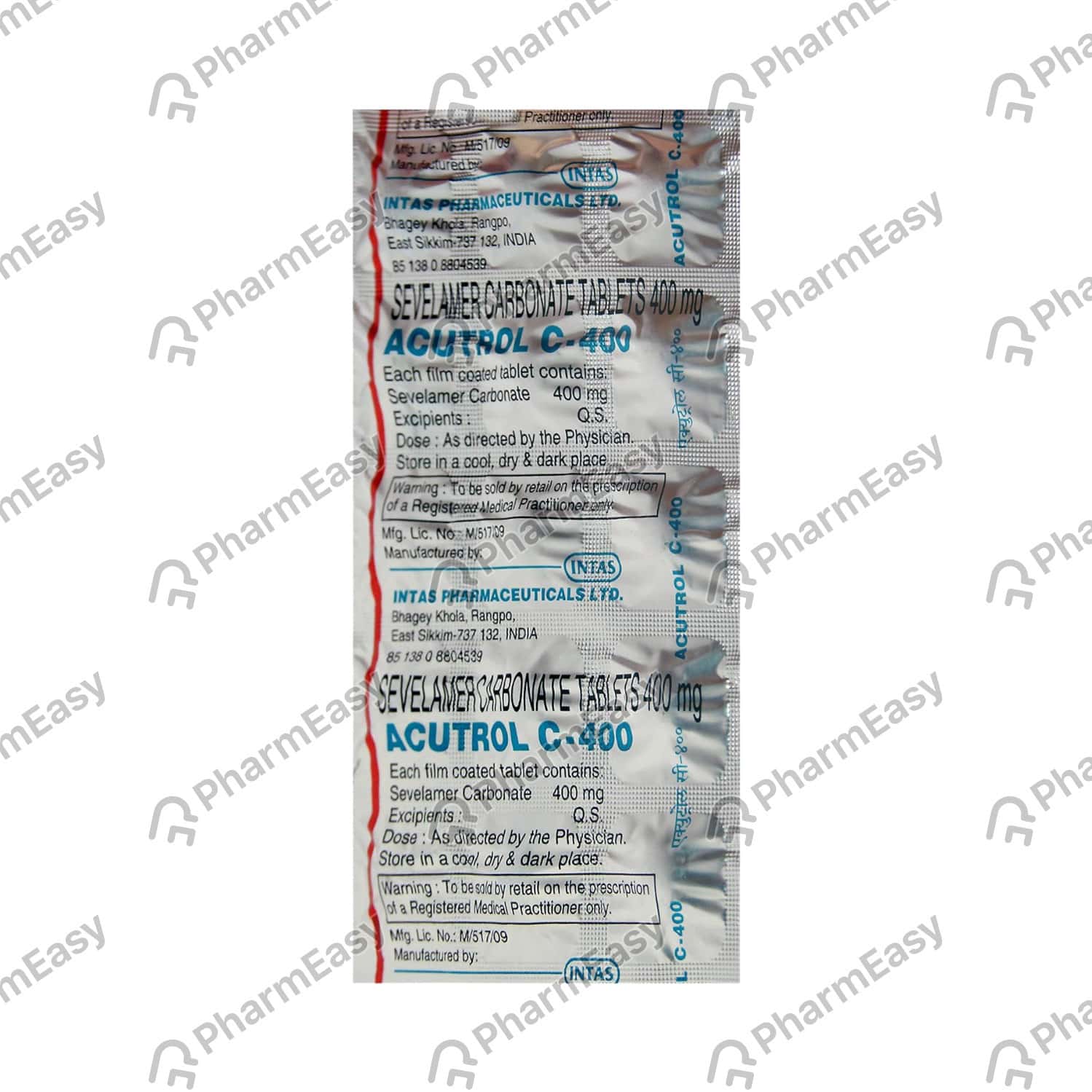 Buy Acutrol C 400 MG Tablet (10) Online at Flat 15% OFF | PharmEasy
