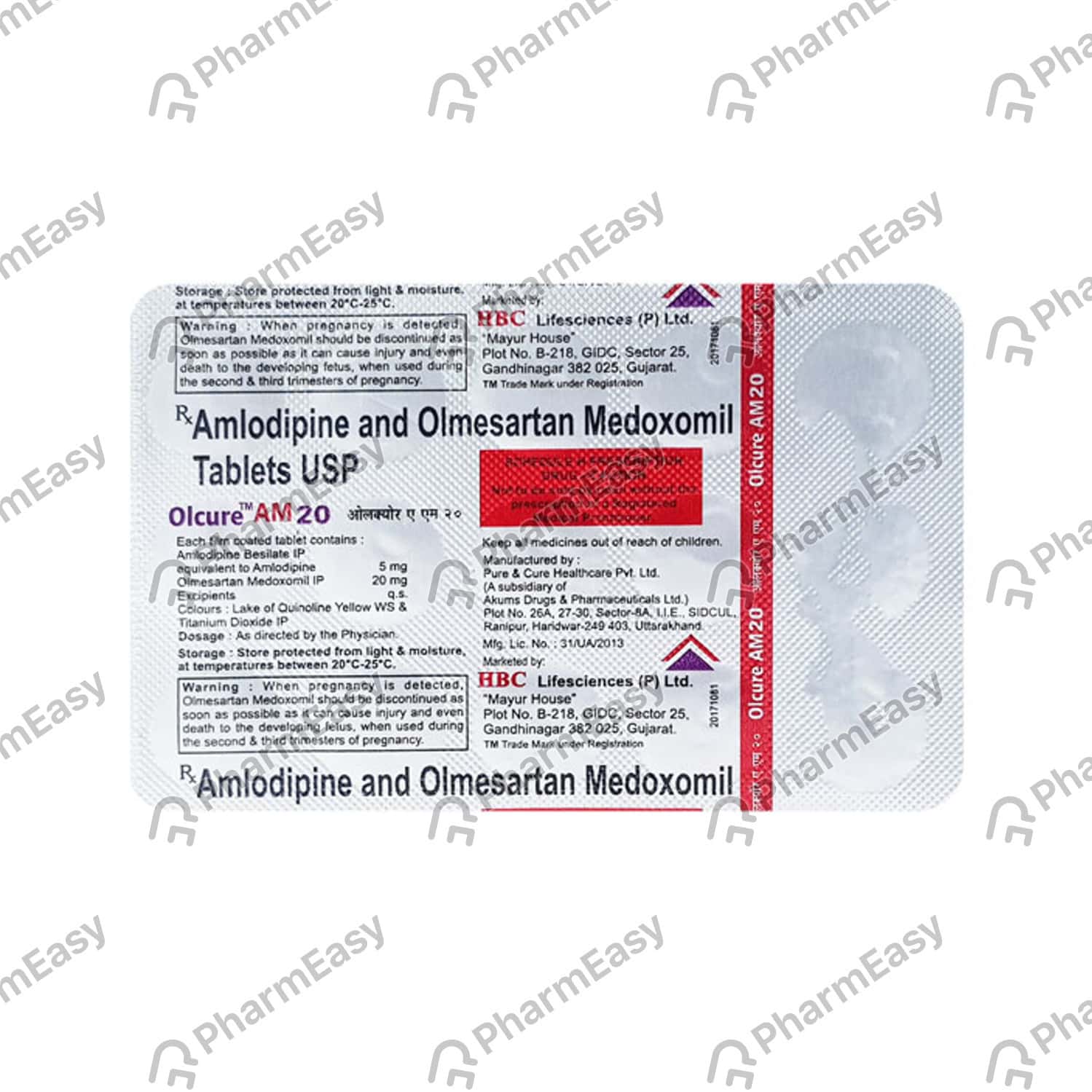 Olcure Am 20mg Tablet: Uses, Side Effects, Price & Dosage | PharmEasy