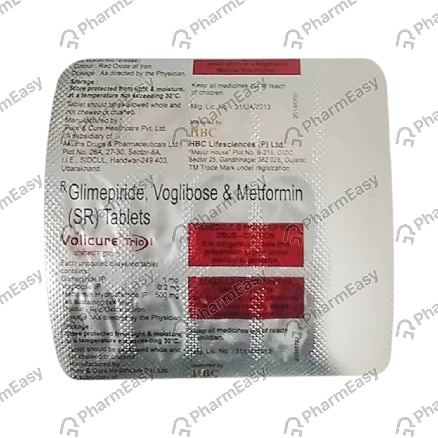 Volicure Trio 1mg Strip Of 10 Tablets: Uses, Side Effects, Price ...