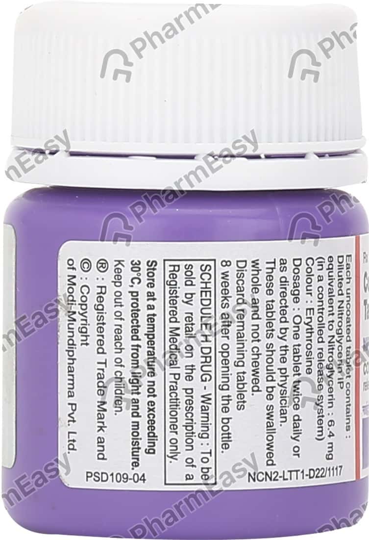 Nitrocontin 6.4 MG Tablet (30): Uses, Side Effects, Price & Dosage ...
