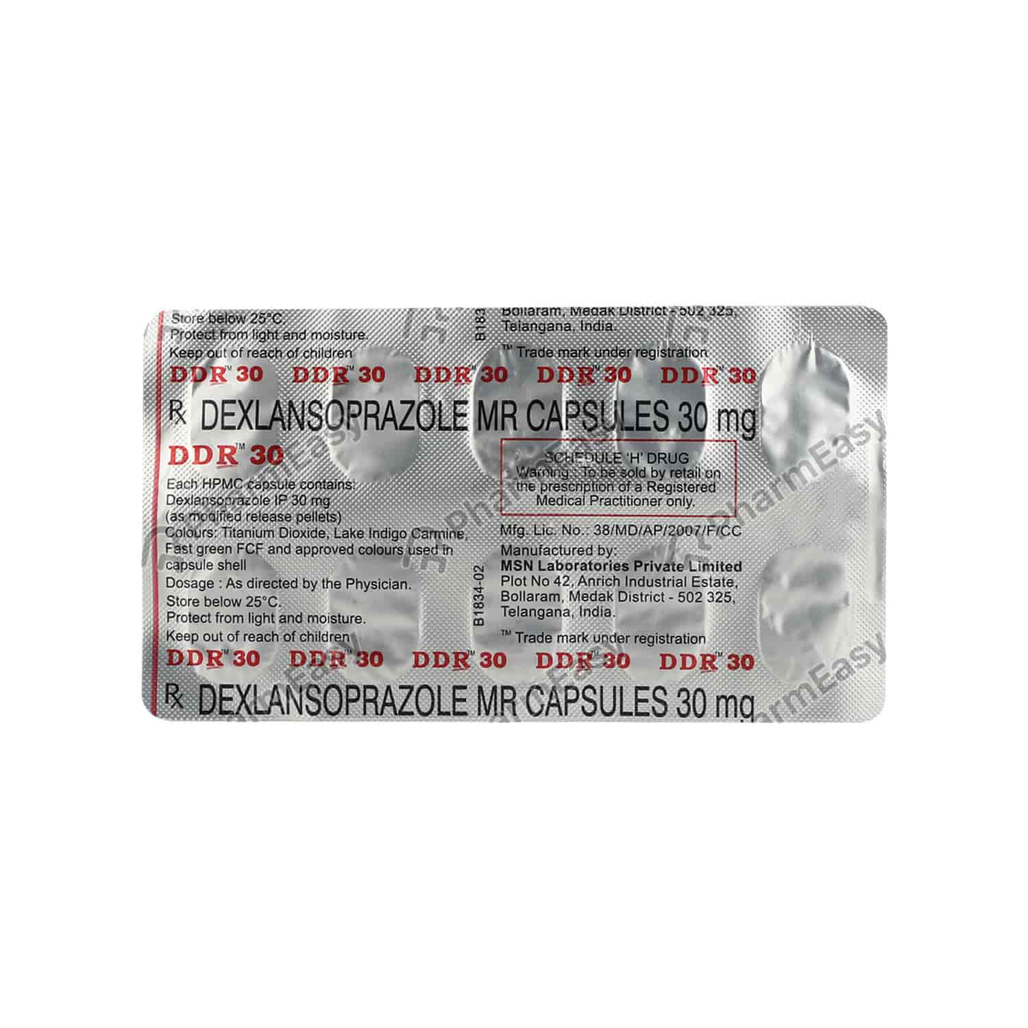 Buy Ddr 30mg Cap Online at Flat 18% OFF* | PharmEasy