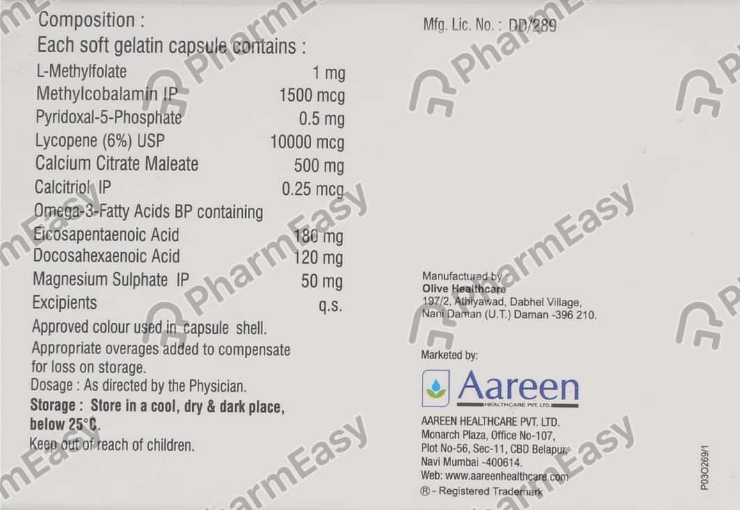 Calgrow Forte Strip Of 10 Capsules: Uses, Side Effects, Price & Dosage ...