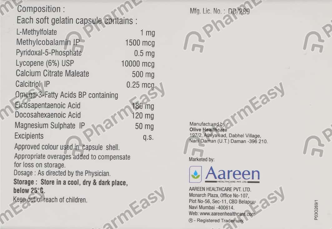 Calgrow Forte Strip Of 10 Capsules: Uses, Side Effects, Price & Dosage ...