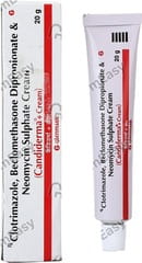 Candiderma Plus Tube Of 20gm Cream: Uses, Side Effects, Price & Dosage ...
