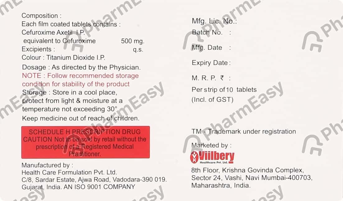 Viltacef 500 MG Tablet (10): Uses, Side Effects, Price & Dosage | PharmEasy