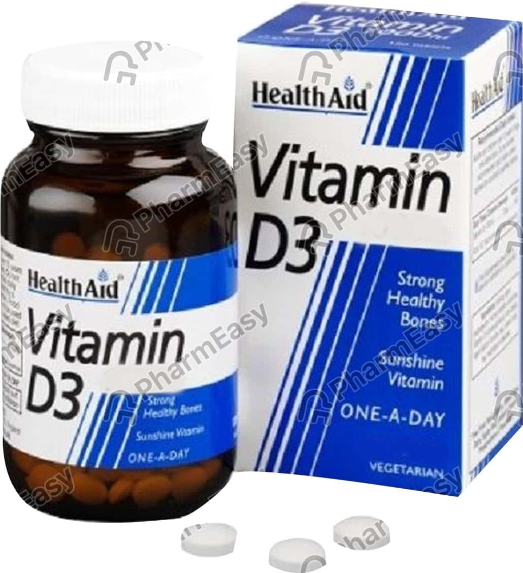 Buy HEALTH AID VITAMIN D3 1000IU BOTTLE OF 120 TABLETS Online & Get ...