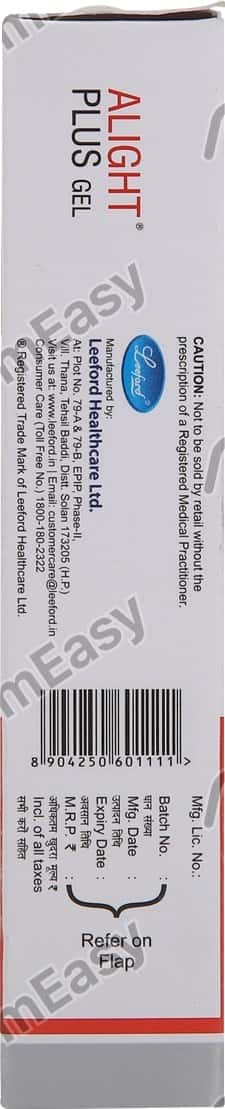 Alight Plus Gel: Uses, Side Effects, Price & Dosage | PharmEasy