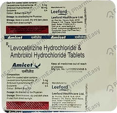 Amicet Tablet: Uses, Side-effects, Price, Dosage & More Info - PharmEasy