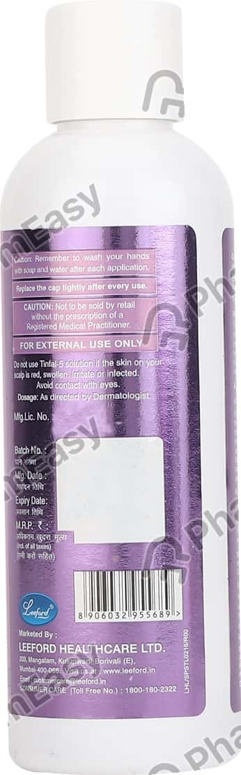 Tinfal 5 % Skin Solution (60): Uses, Side Effects, Price, Dosage ...