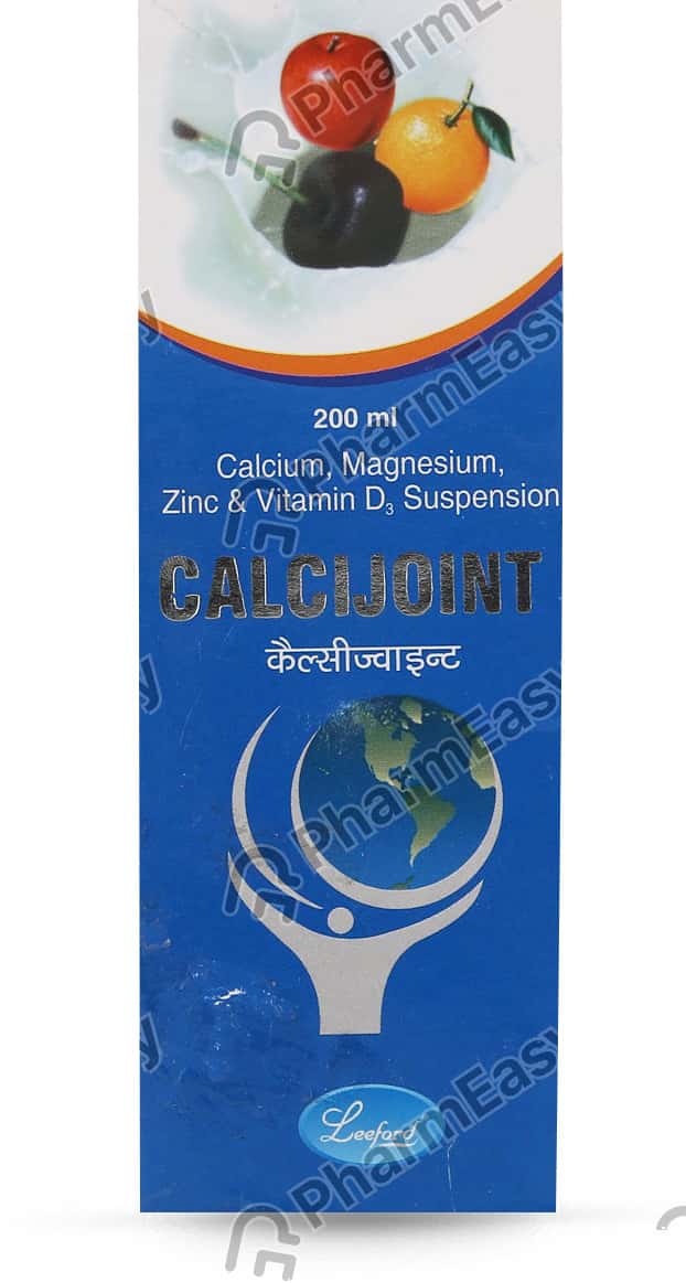 Calcijoint Suspension 200ml: Uses, Side Effects, Price & Dosage | PharmEasy