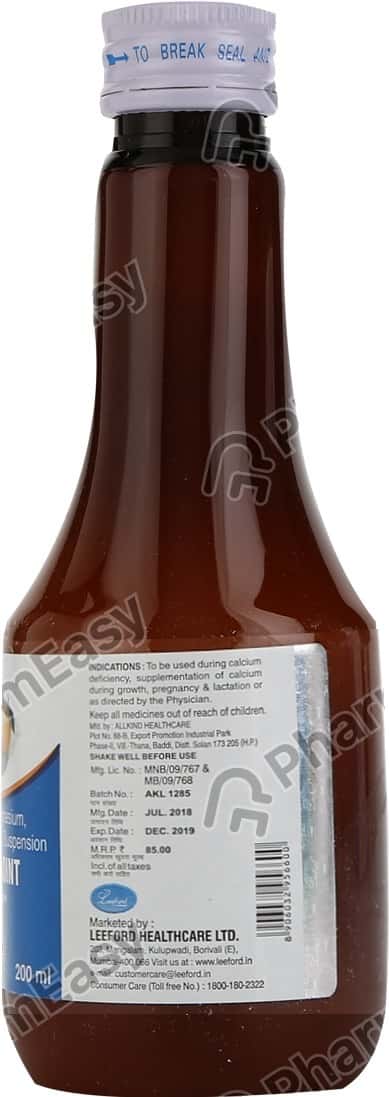 Calcijoint Suspension 200ml: Uses, Side Effects, Price & Dosage | PharmEasy