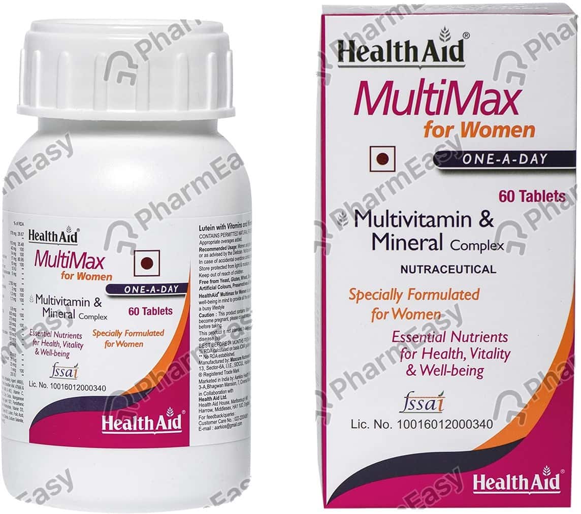 Buy HEALTH AID MULTIMAX FOR WOMEN TABLETS Online & Get Upto 60% OFF at ...