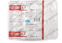 Cetjoint K2 7 Softgel: Uses, Side Effects, Price & Dosage | PharmEasy