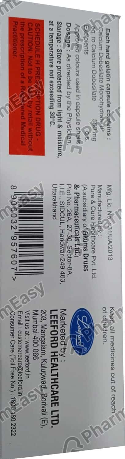 Dobimec 500 MG Capsule (10): Uses, Side Effects, Price & Dosage | PharmEasy